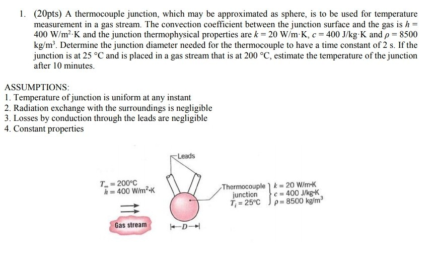 Solved 20pts A Thermocouple Junction Which May Be Chegg solved-20pts-a-thermocouple-junction-which-may-be-chegg