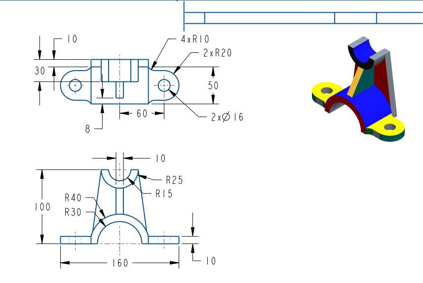 Solved Creo Parametric Drawing sketch to model. Please | Chegg.com