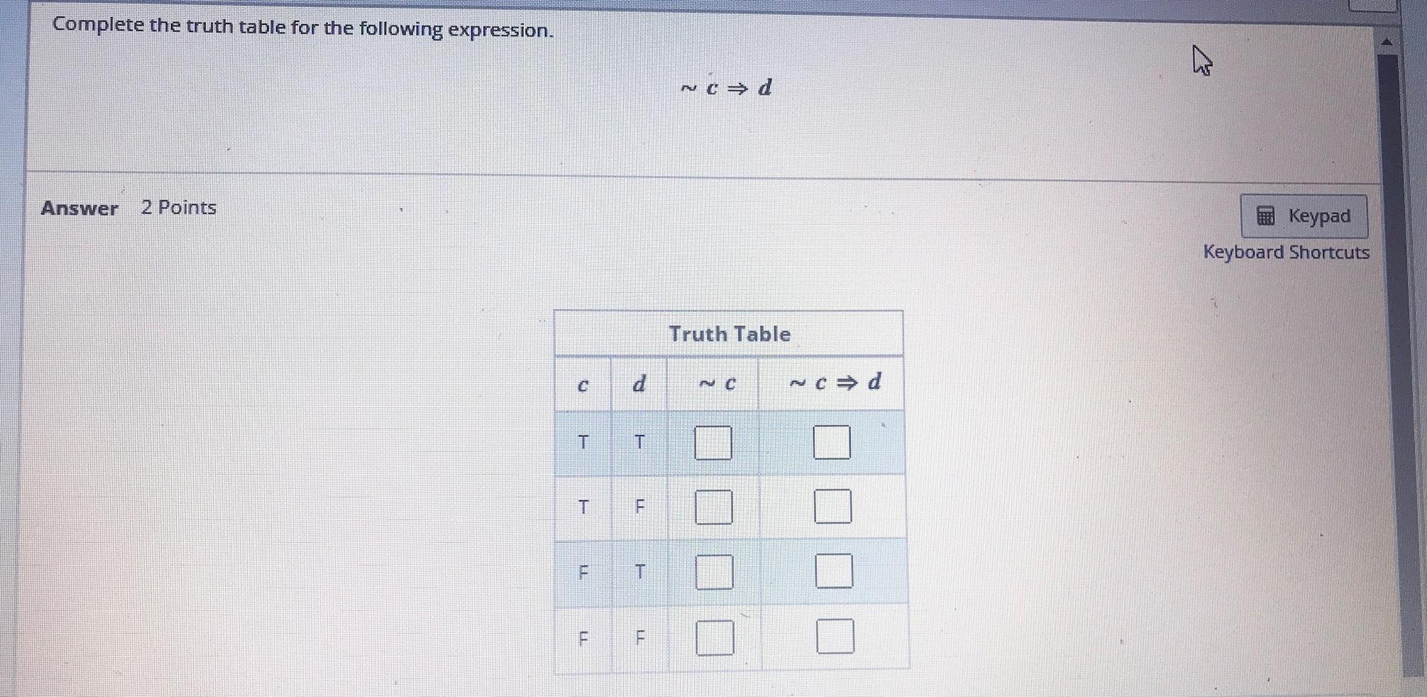 Solved Complete the truth table for the following | Chegg.com