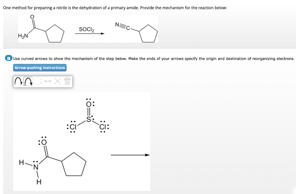 Solved One method for preparing a nitrile is the dehydration | Chegg.com