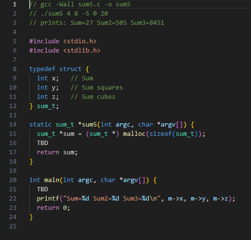 Solved Task:You have been given 4 C files, each has the same | Chegg.com