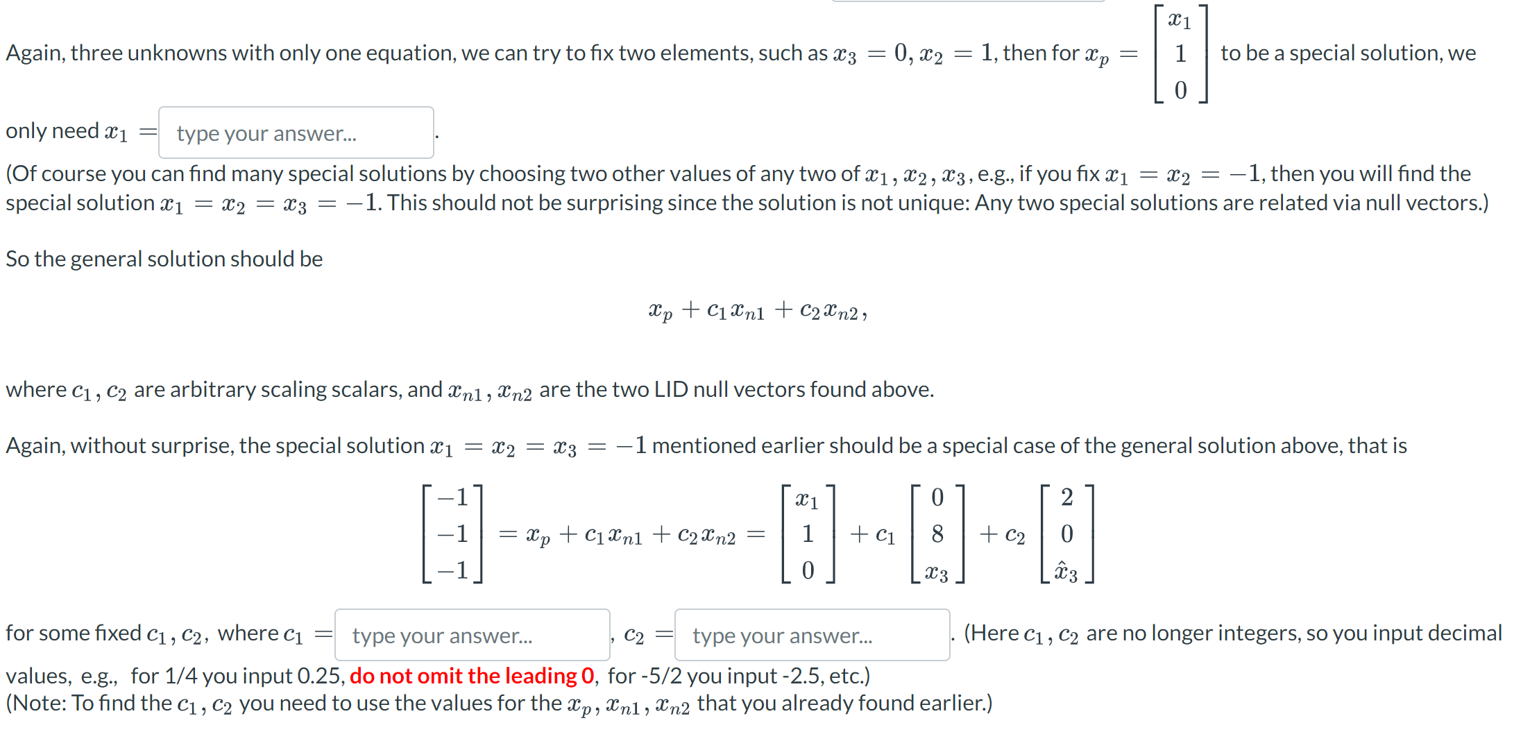 Suppose we fix x1=0,x2=8, then for xn1=⎣⎡08x3⎦⎤ to be | Chegg.com