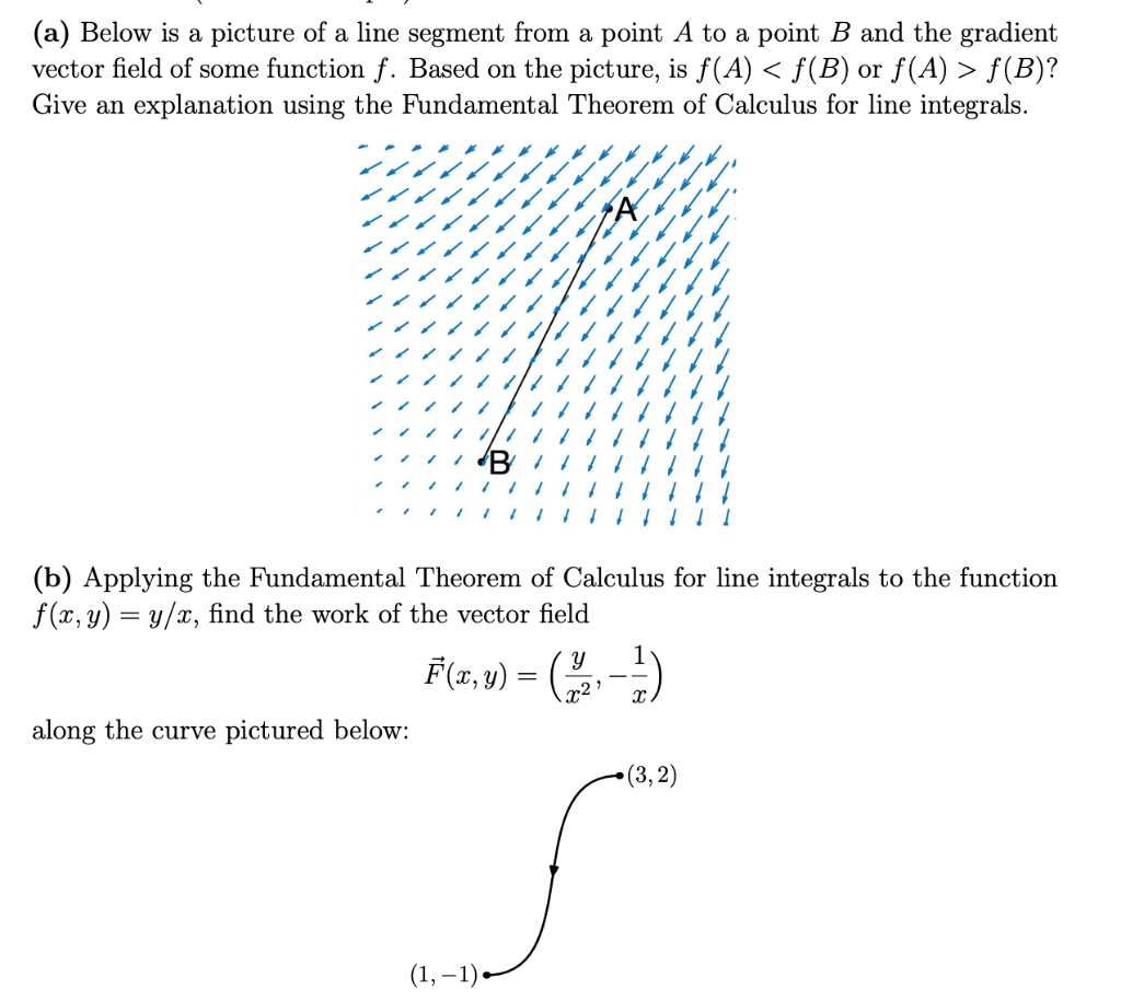 Solved (a) Below is a picture of a line segment from a point | Chegg.com