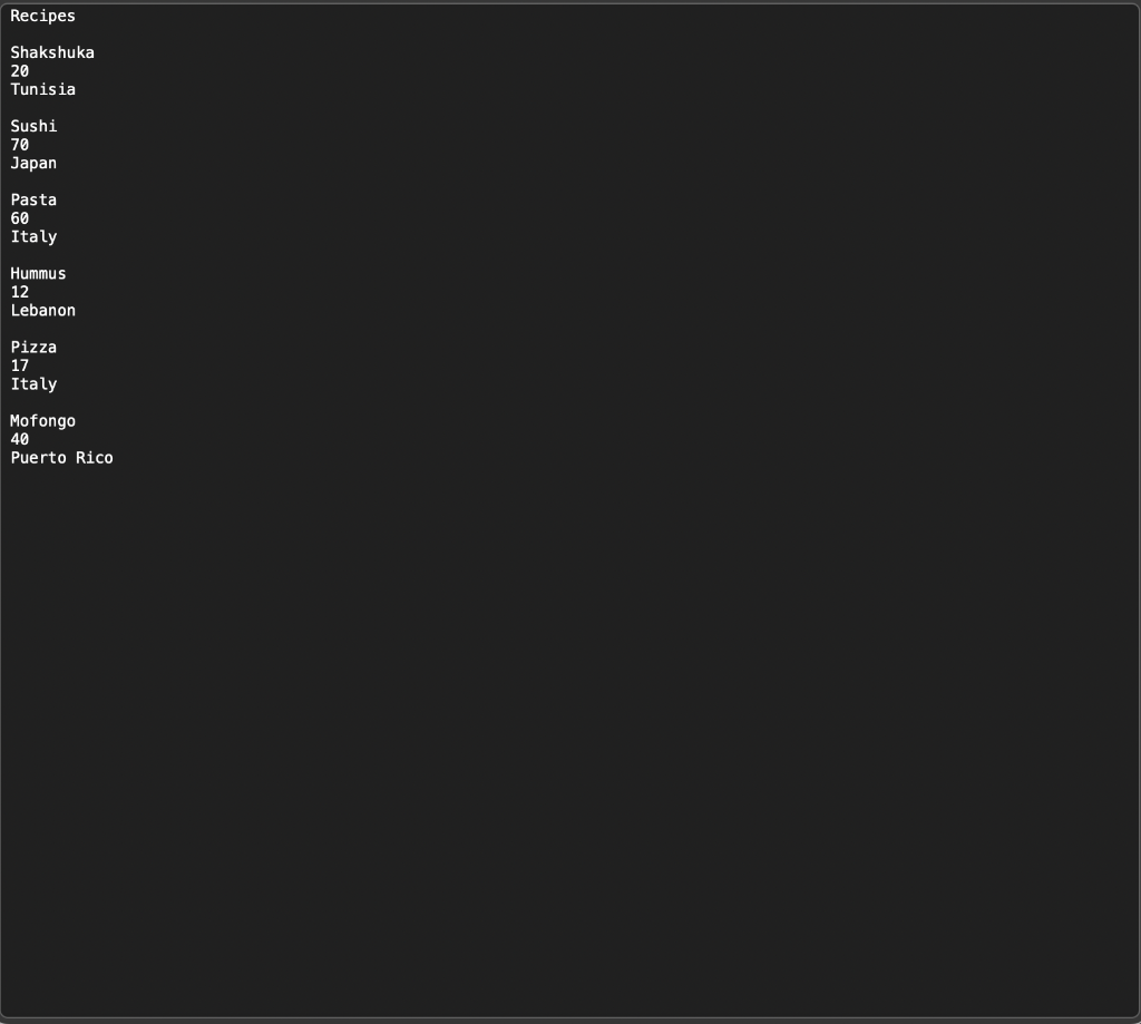 Solved Function Name: lazyMeal() Parameters: maxPrepTime ( | Chegg.com Solved Function Name: lazyMeal() Parameters: maxPrepTime ( | Chegg.com