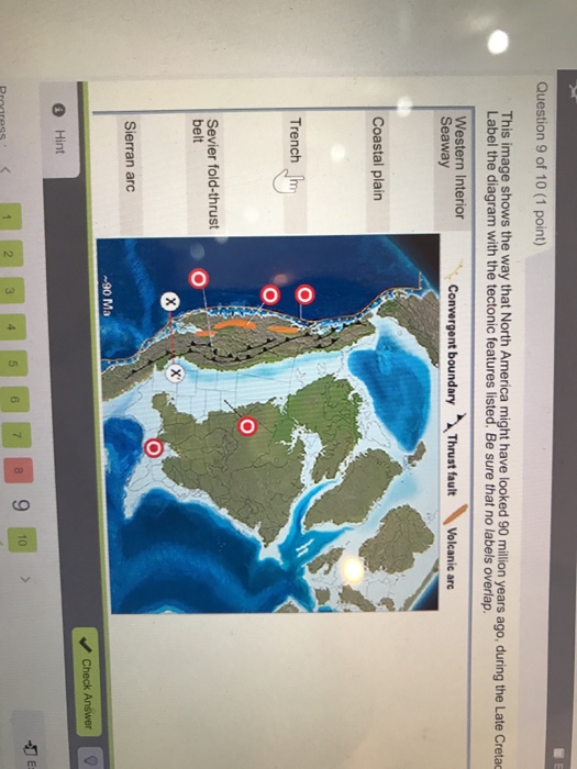 Solved This image shows the way that North America might | Chegg.com