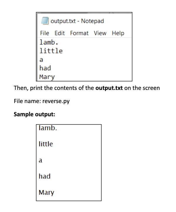 Solved B Write A Program That Reads Each Line In A File 5475