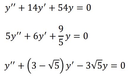 Solved Find the general solution to the following 2nd-order | Chegg.com