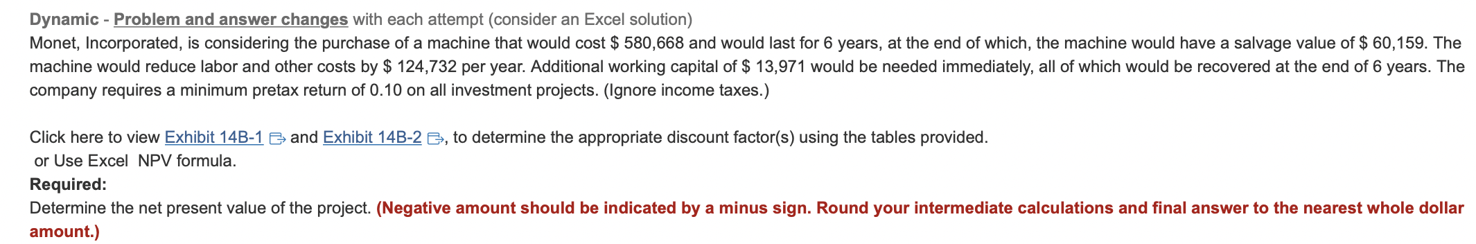 Solved Dynamic - Problem and answer changes with each | Chegg.com