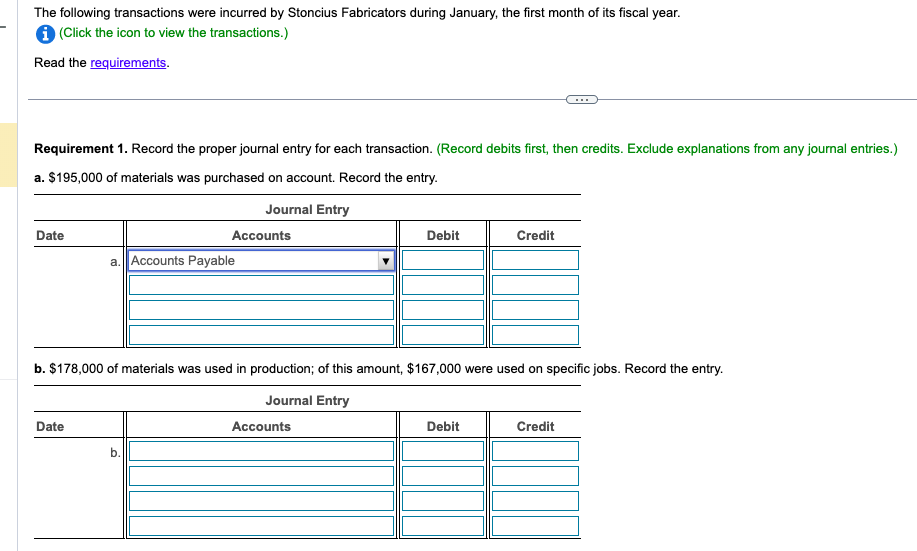 Solved Requirements 1. Record the proper journal entry for | Chegg.com