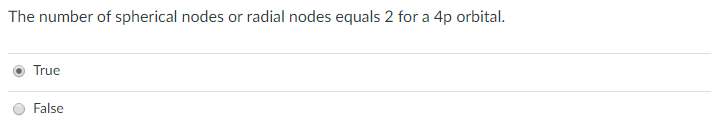 Solved The number of spherical nodes or radial nodes equals | Chegg.com