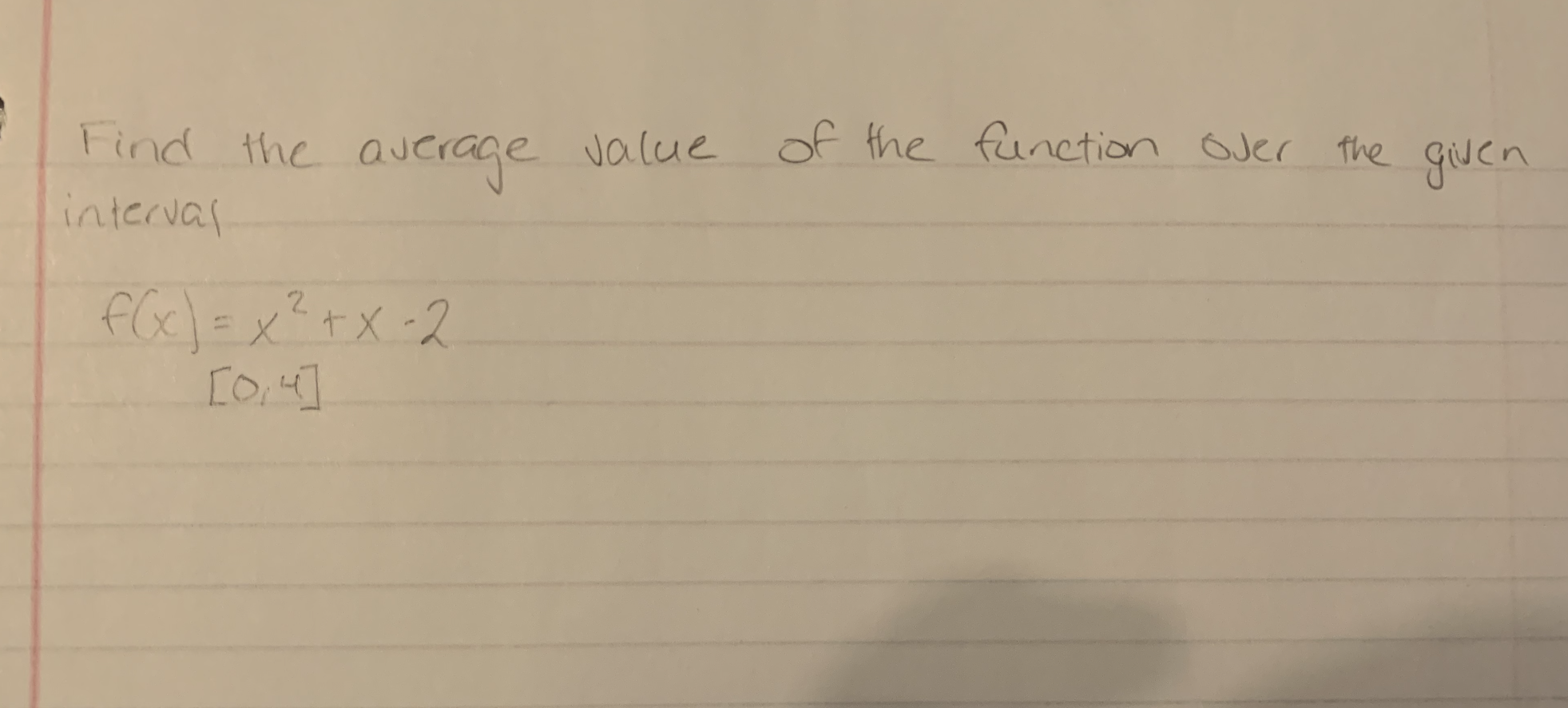 Solved 1. Find the average value of the function over the | Chegg.com