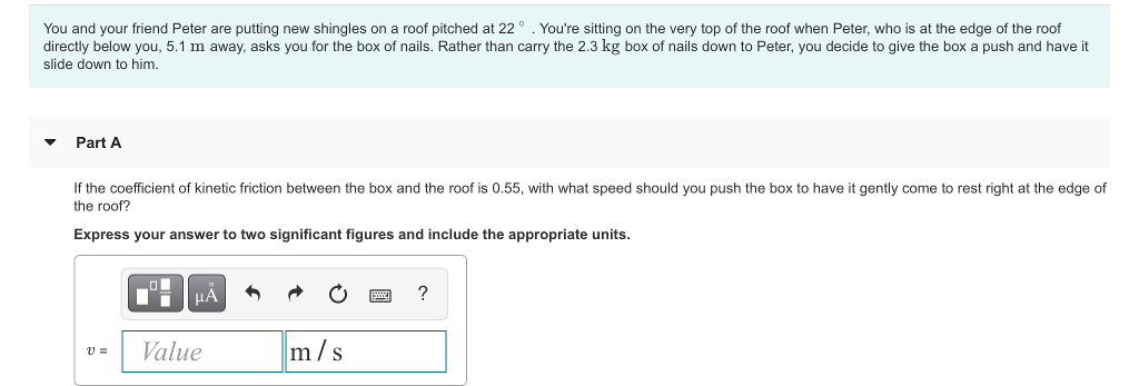 Solved You and your friend Peter are putting new shingles on | Chegg.com
