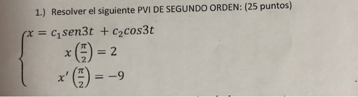 Solved solve the next second order PVI | Chegg.com