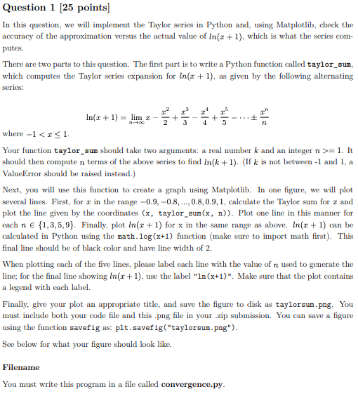 Question 1 25 points In this question, we will | Chegg.com