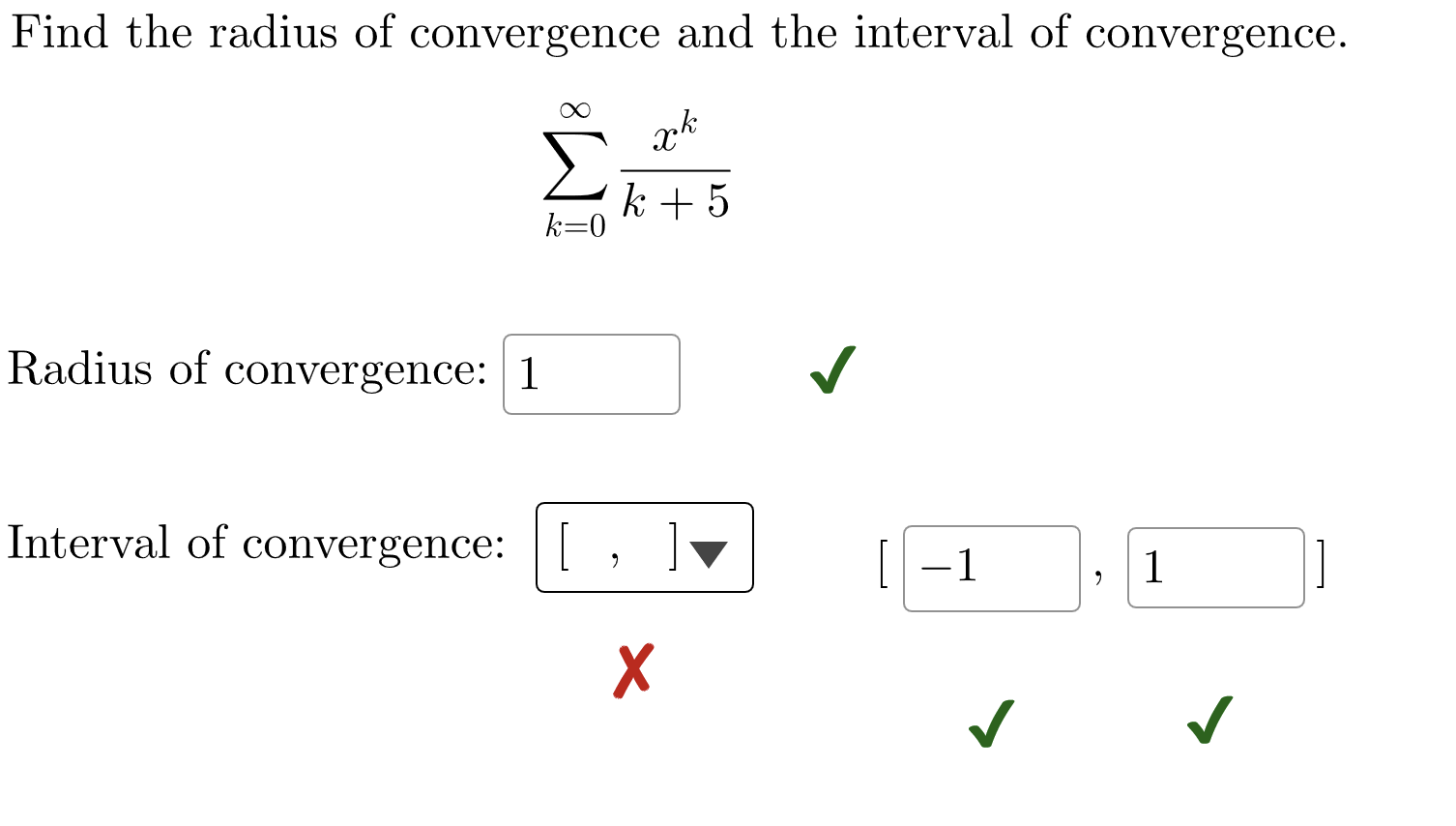 Solved Find the radius of convergence and the interval of | Chegg.com