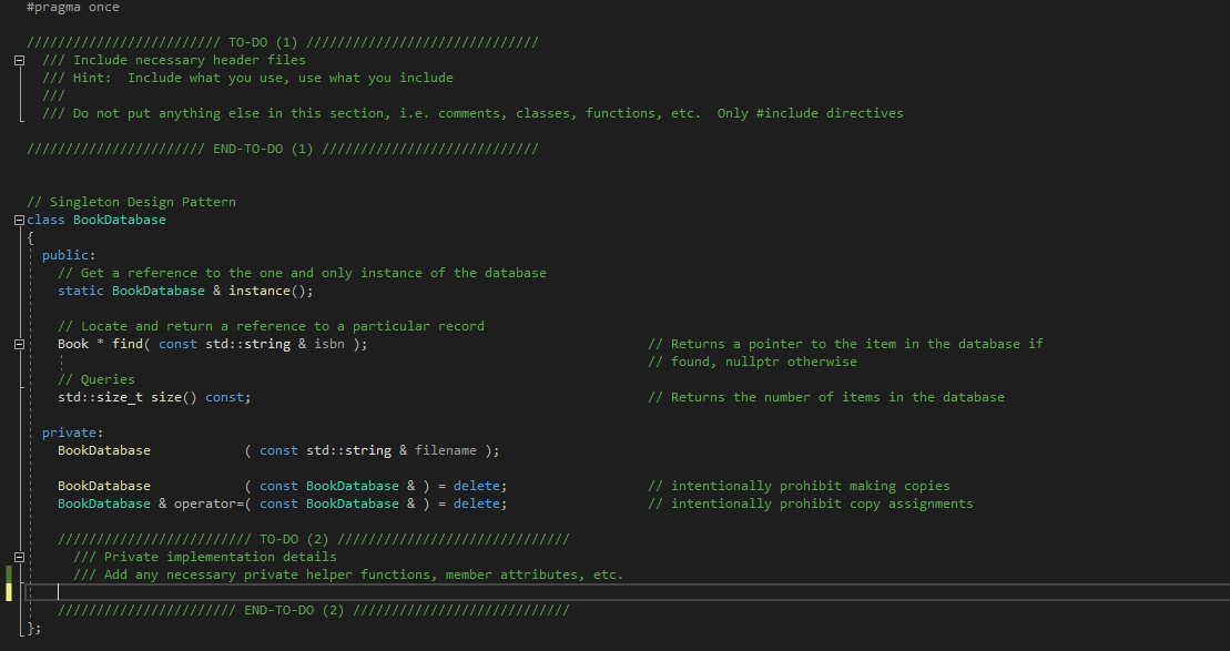 #pragma once WINTI TO-DO (1) /// Include necessary | Chegg.com