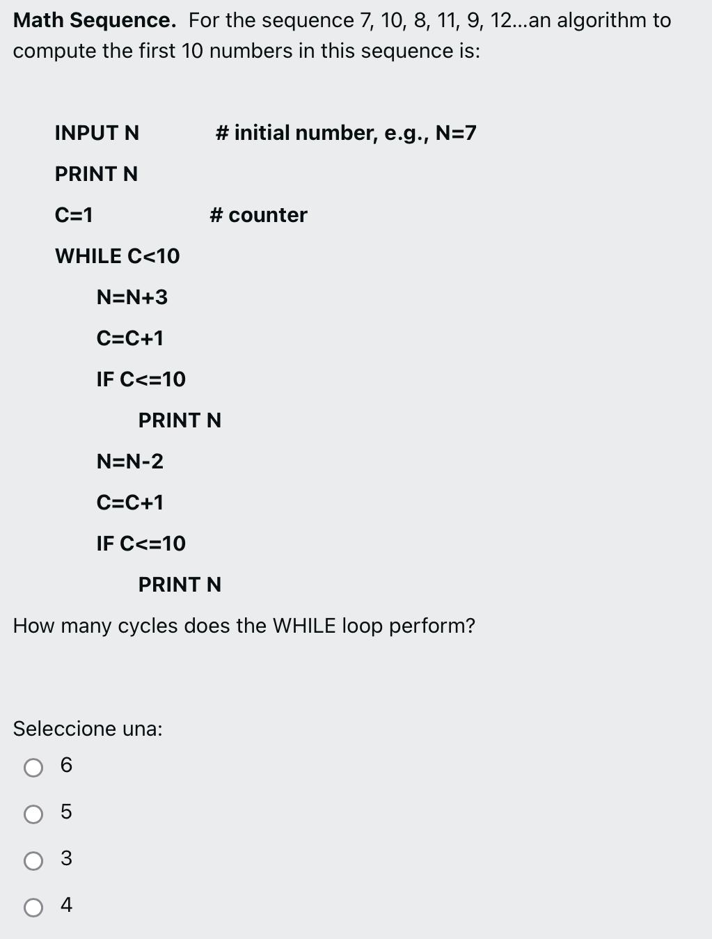 Solved Math Sequence. For the sequence 7,10,8,11,9,12… an | Chegg.com