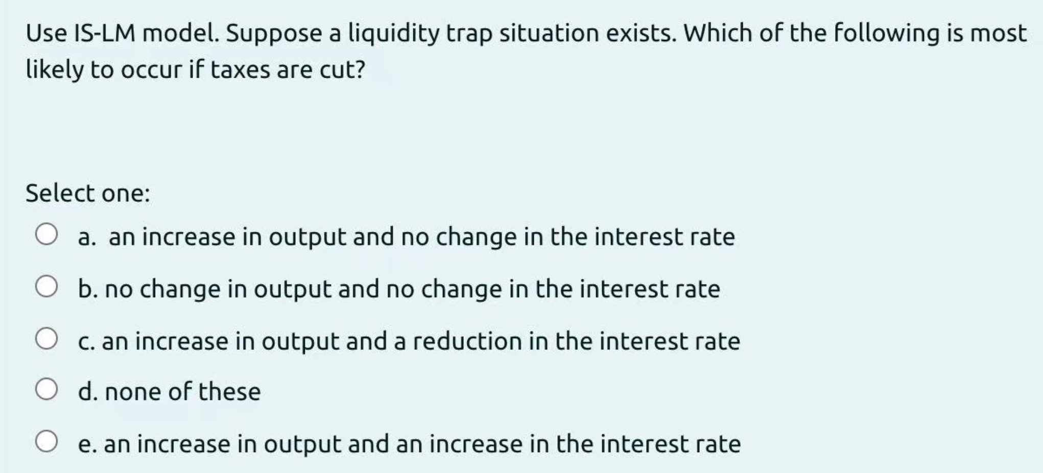 Solved Use IS-LM model. Suppose a liquidity trap situation | Chegg.com