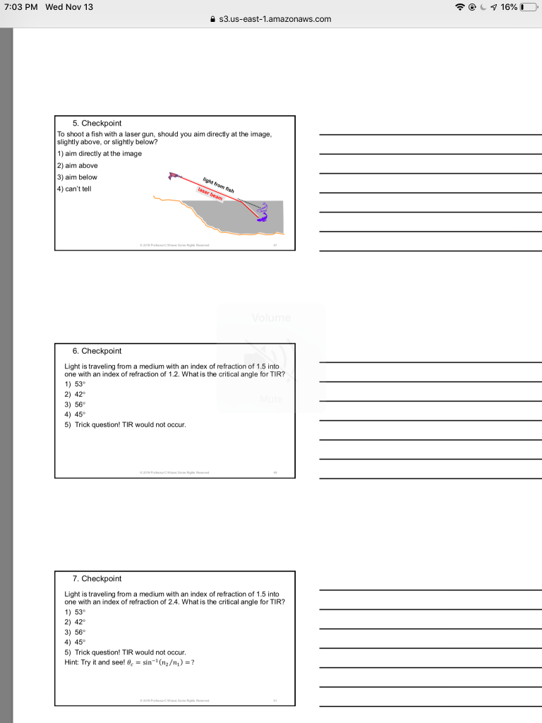 Solved 7:03 PM Wed Nov 13 4 16%D s3.us-east-1.amazonaws.com | Chegg.com
