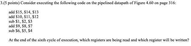 Solved 3.(5 points) Consider executing the following code on | Chegg.com