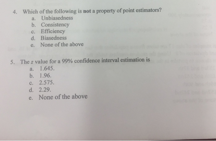 Solved 4. Which of the following is not a property of point | Chegg.com