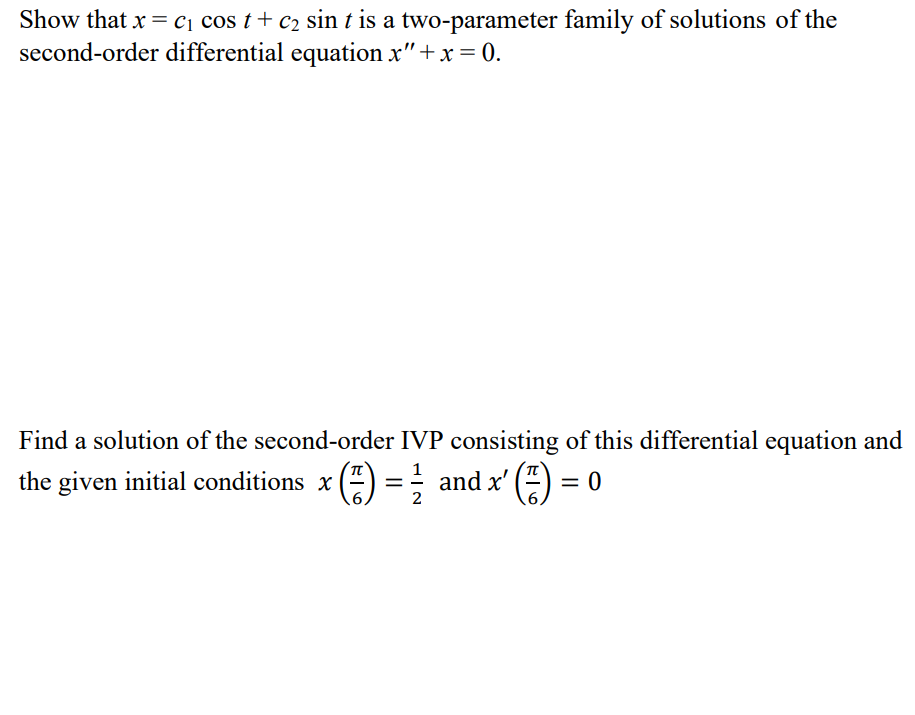 Solved = order a) Show that y= 1/(x2 + c) is a one-parameter | Chegg.com