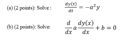 Solved Please answer both parts if ﻿possible(a) (2 ﻿points): | Chegg.com