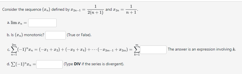Solved Consider the sequence (x_(n)) defined by | Chegg.com