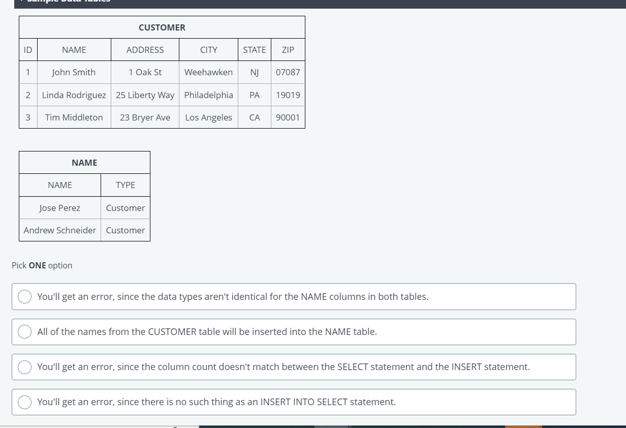 Solved What happens if you execute the following statement? | Chegg.com