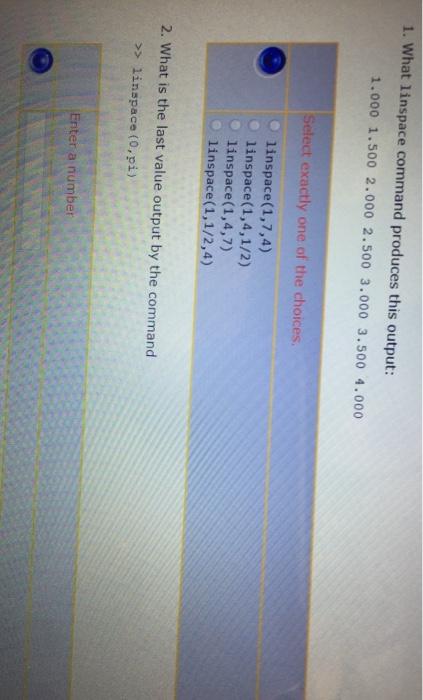 Solved find MATLAB commands which generate the following | Chegg.com