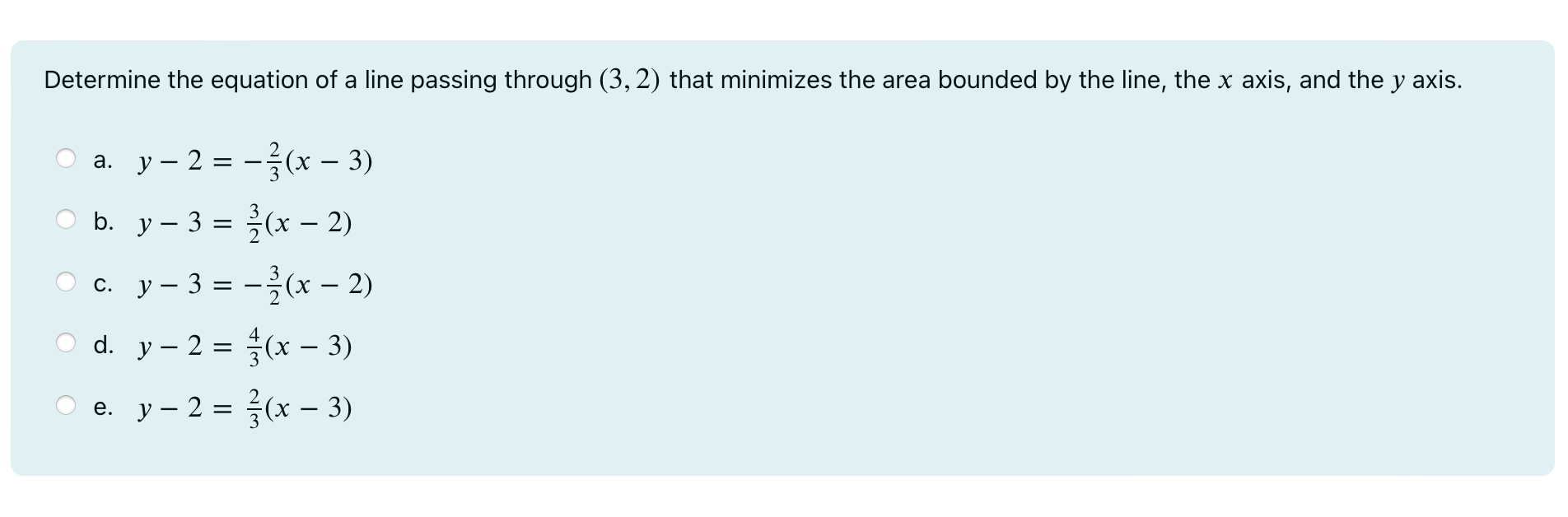 Solved Determine The Equation Of A Line Passing Through