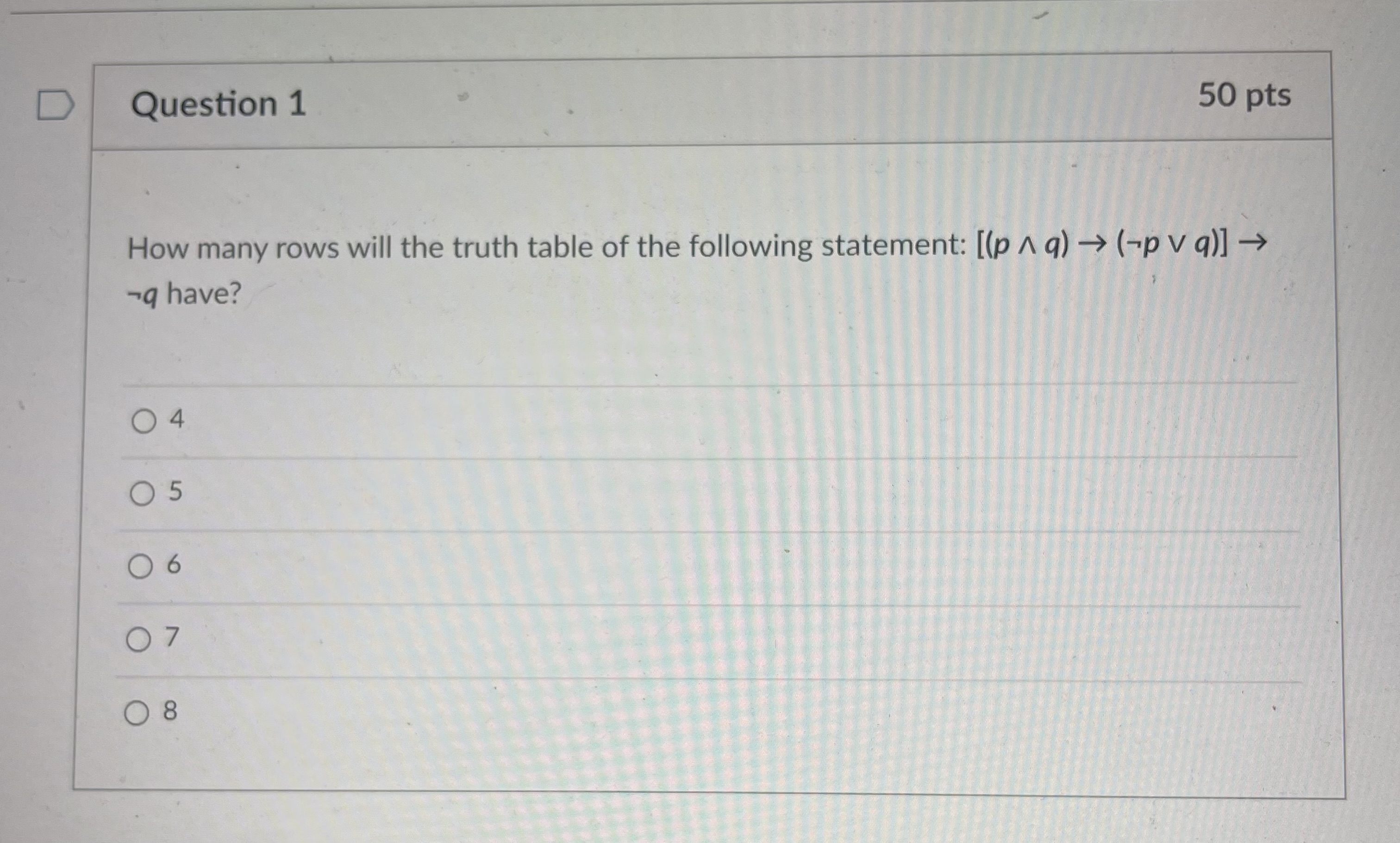 Solved How many rows will the truth table of the following | Chegg.com