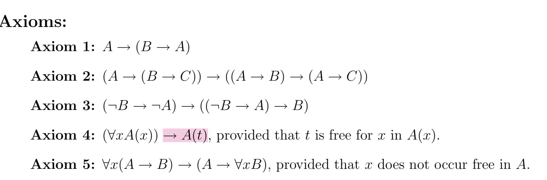Solved Axioms: Axiom 1: A → (B (B − A) Axiom 2: (A → (B − | Chegg.com