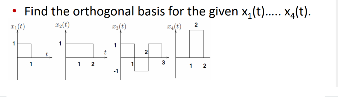 Solved - Find the orthogonal basis for the given | Chegg.com