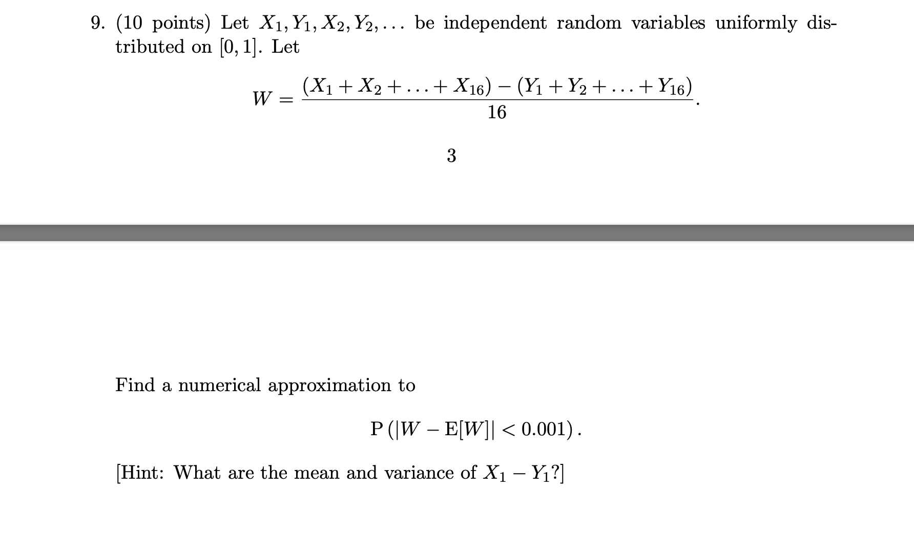 Solved Let X1,Y1,X2,Y2,... be independent random variables | Chegg.com