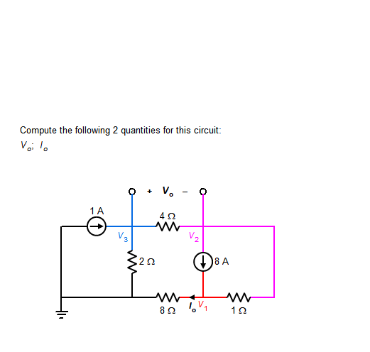 Solved Compute the following 2 quantities for this circuit: | Chegg.com