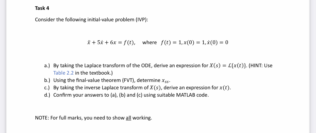 Solved Consider the following initial-value problem (IVP): | Chegg.com