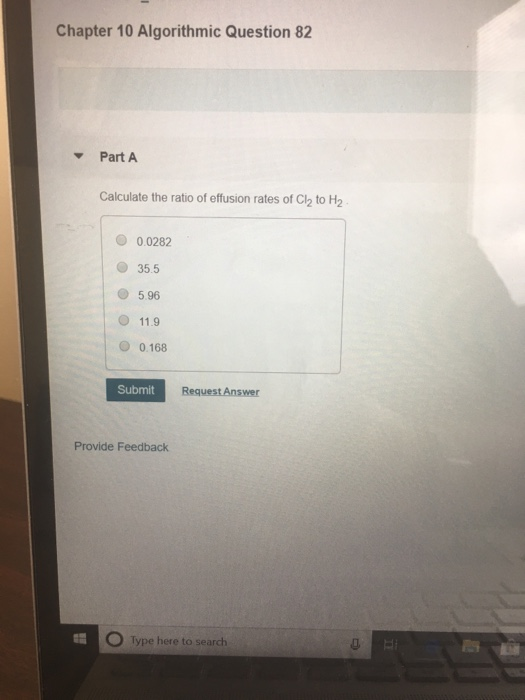 Solved Chapter 10 Algorithmic Question 82 Part A Calculate | Chegg.com Solved Chapter 10 Algorithmic Question 82 Part A Calculate | Chegg.com