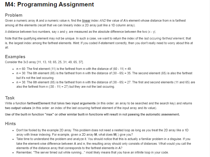 Solved Problem Given A Numeric Array A And A Numeric Value 
