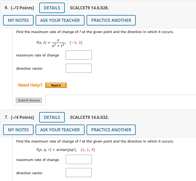 Solved SCALCET9 14.6.028. Find the maximum rate of change of | Chegg.com