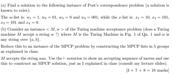 Solved (a) Find a solution to the following instance of | Chegg.com