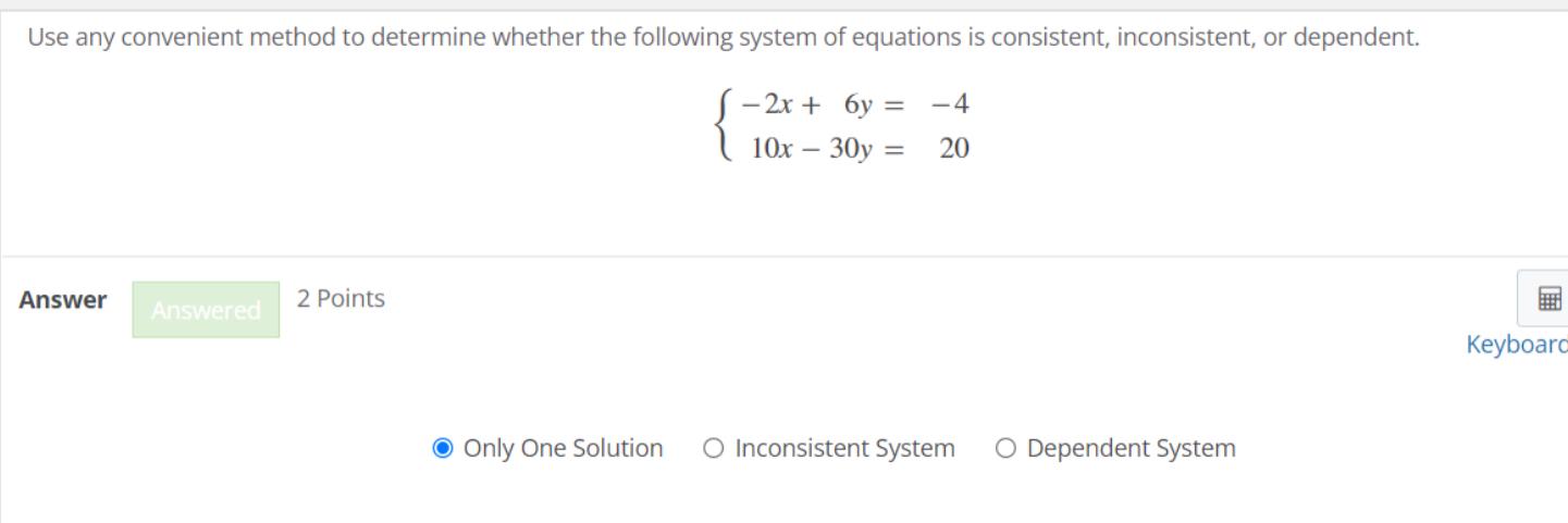 Solved Use any convenient method to determine whether the | Chegg.com