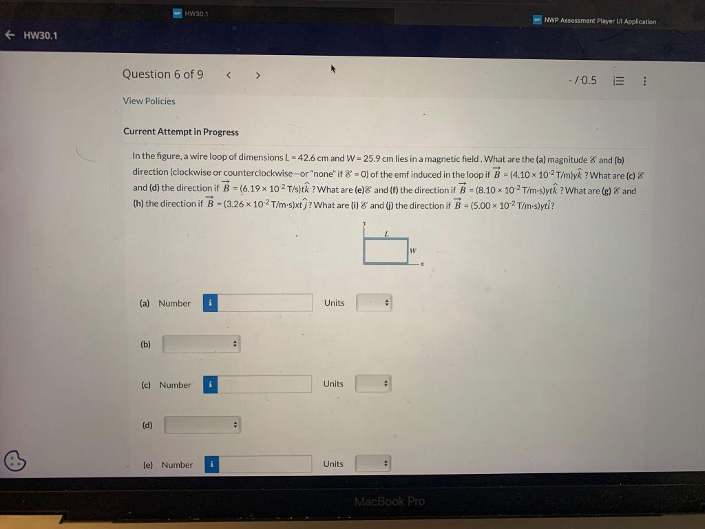 Solved In the figure, a wire loop of dimensions L=42.6 cm | Chegg.com