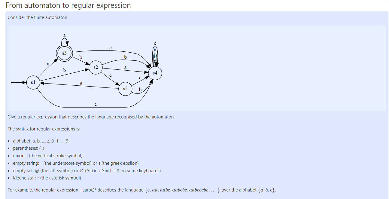 Solved From automaton to regular expression Consider the | Chegg.com