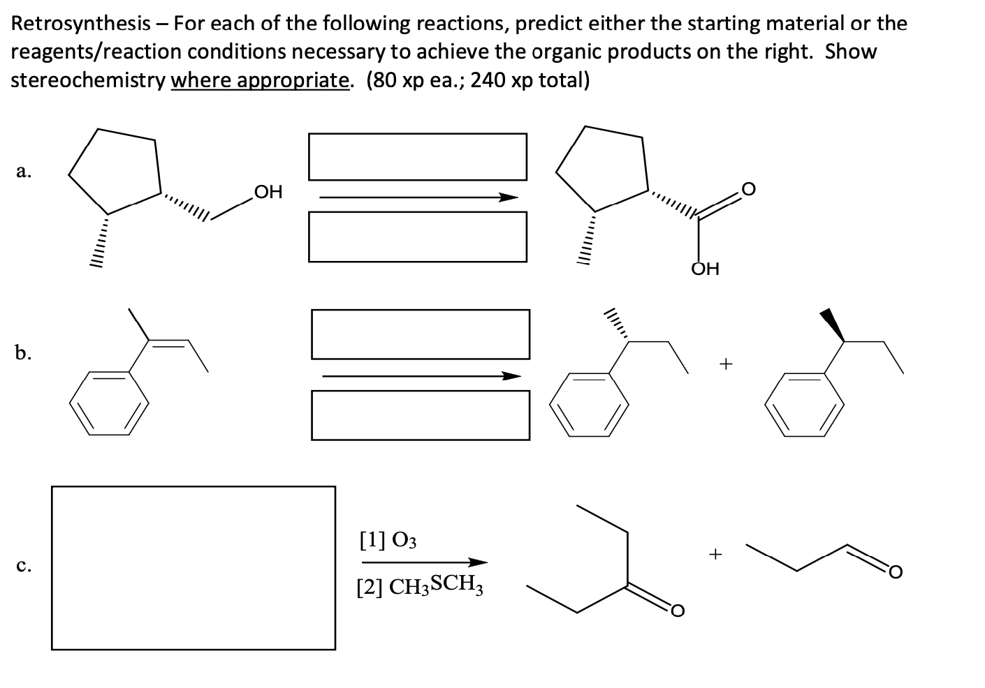 Solved Retrosynthesis - ﻿For each of the following | Chegg.com