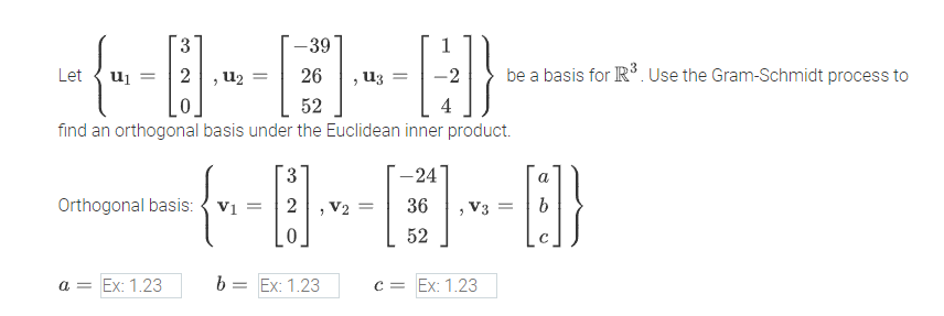 Solved u2 = 3 -39 Let ui 26 u3 be a basis for R3. Use the | Chegg.com