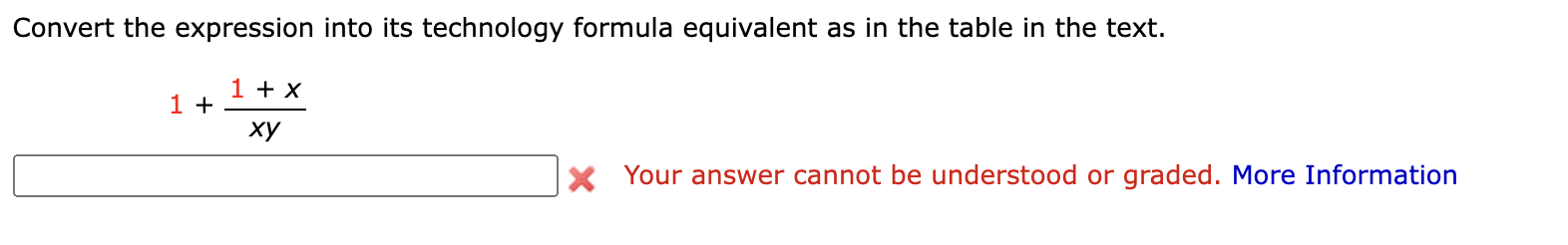 Solved Convert the expression into its technology formula | Chegg.com
