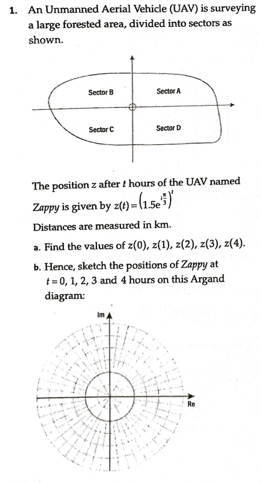 Solved 1. An Unmanned Aerial Vehicle (UAV) is surveying a | Chegg.com