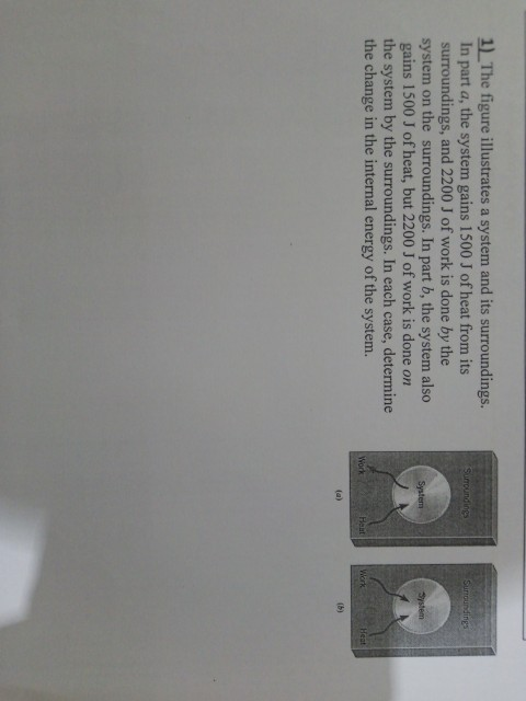 Solved Surroundings 1) The figure illustrates a system and | Chegg.com