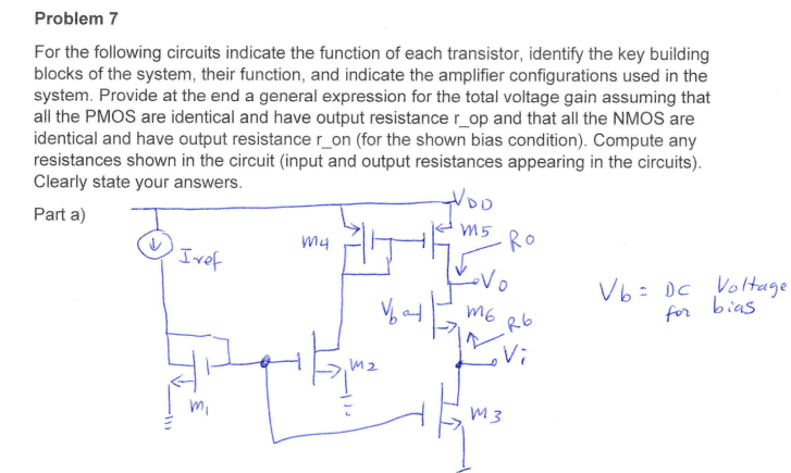 Solved Problem 7 For the following circuits indicate the | Chegg.com